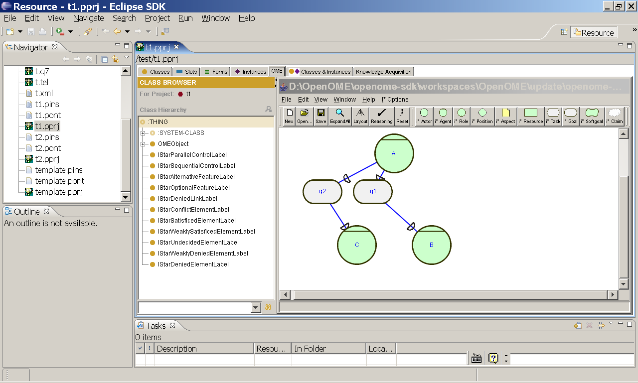 OpenOME, an requirements engineering tool
